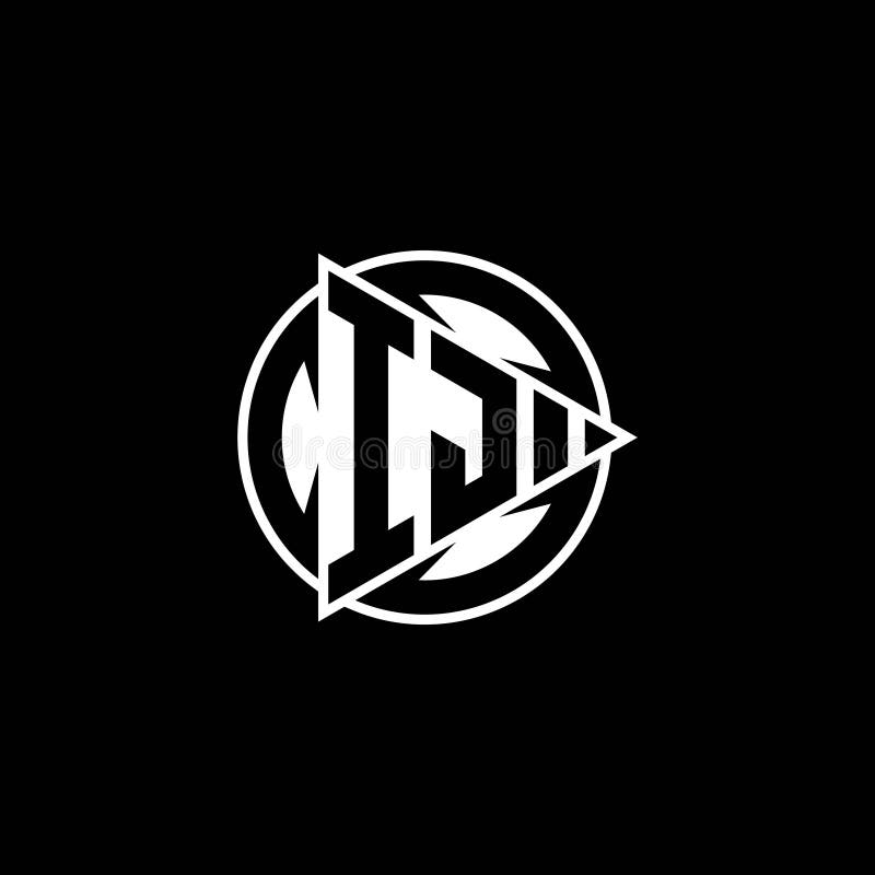 IJ Logo Monogram Triangle Play Shape Circle Rounded Stock Vector ... IJ Logo Monogram Triangle Play Shape Circle Rounded Stock Vector ...