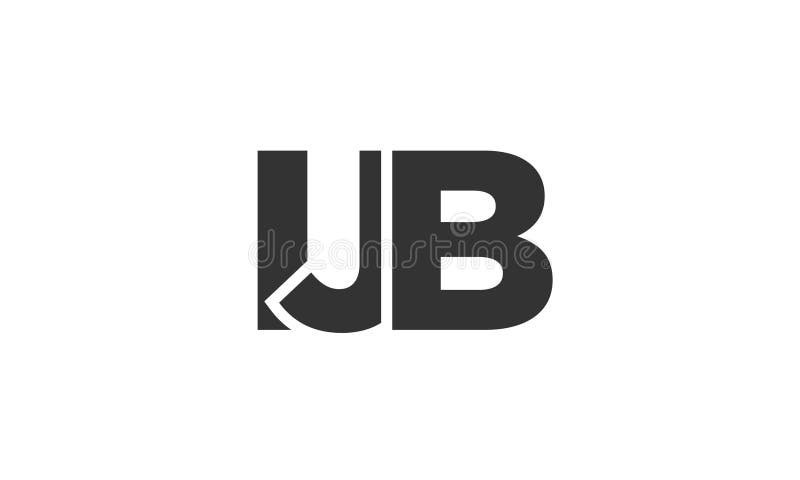 IJB Logo Design Template with Strong and Modern Bold Text. Initial ...
