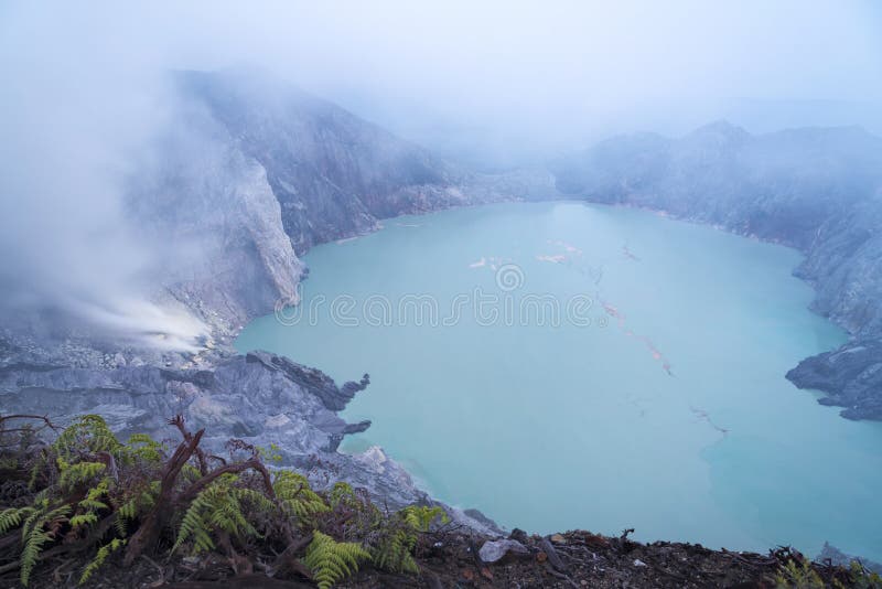 Ijen Crater, Java, Indonesia Stock Photo - Image of dark, rock: 76324458