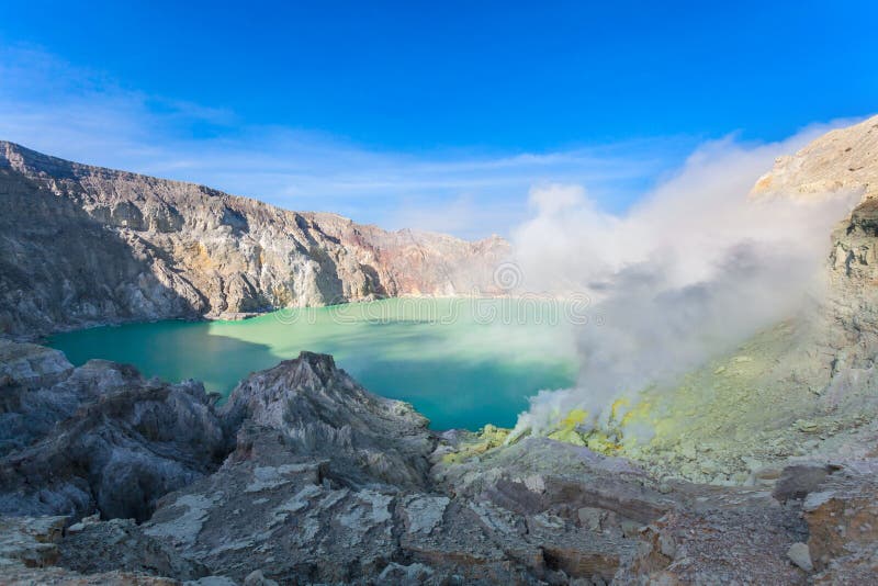 Ijen volcano stock image. Image of exotic, plateau, nature - 60494549