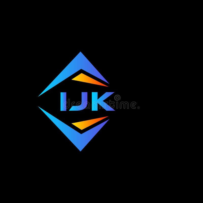IJK Abstract Technology Logo Design on White Background. IJK Creative ...