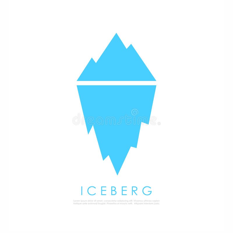 Vectoricoon Van Een Ijsberg Vector Illustratie - Illustration of teken ...