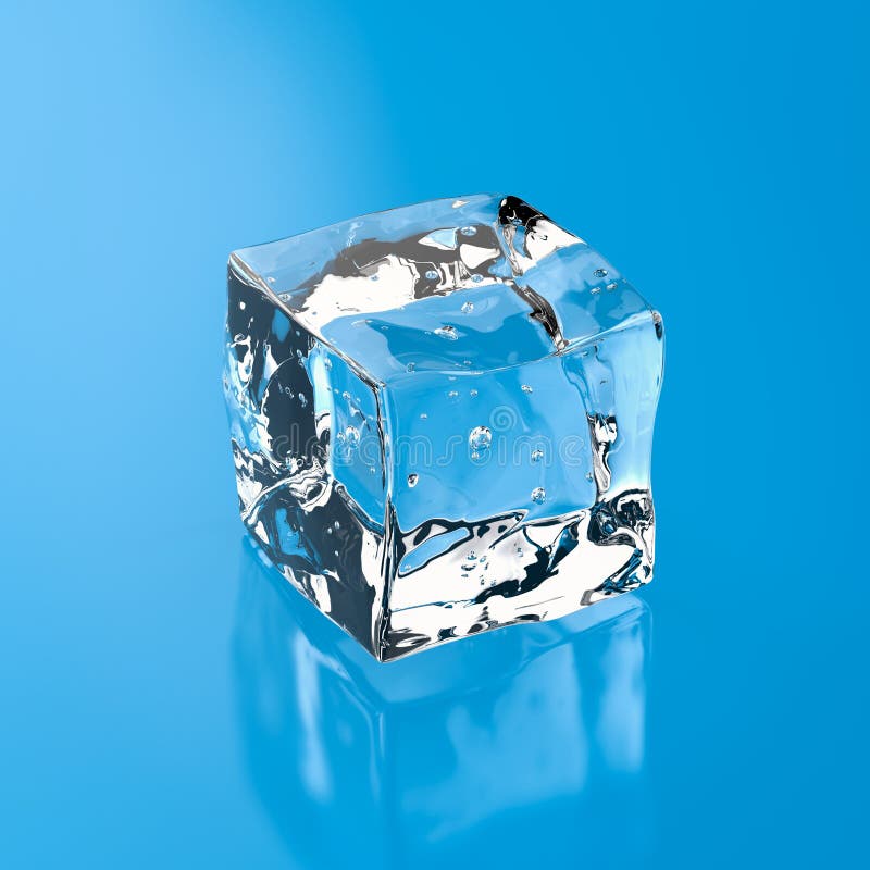 Enig ijsblokje stock foto. Afbeelding bestaande uit ijzig - 23022720