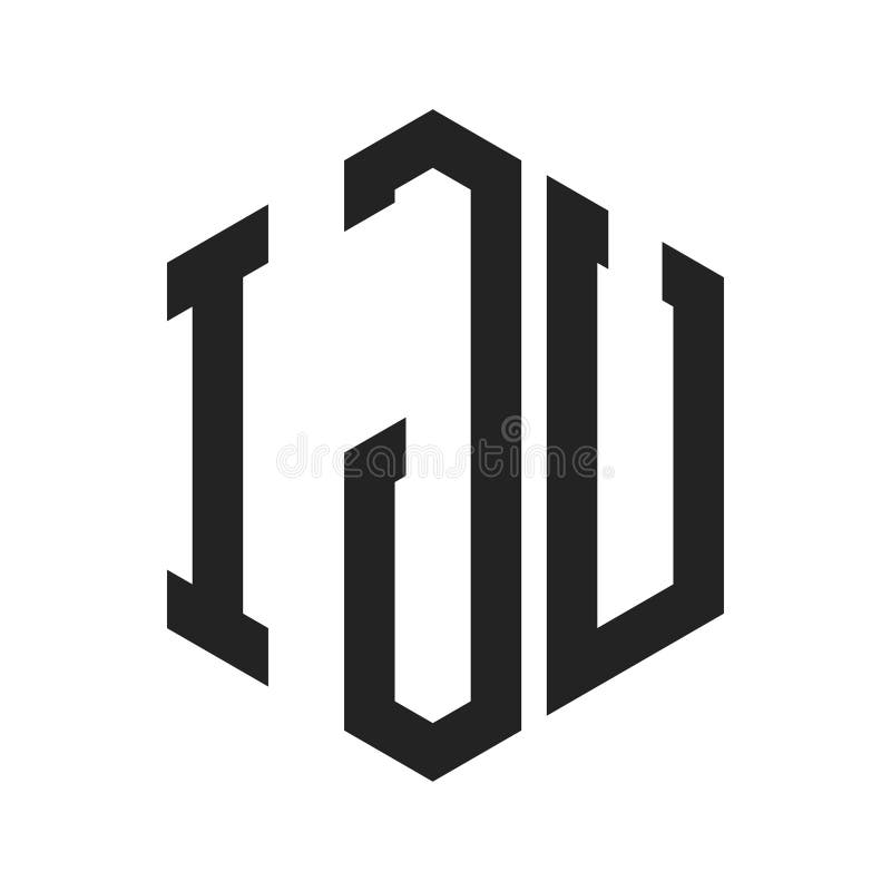 IJU Logo Design. Initial Letter IJU Monogram Logo Using Hexagon Shape ...