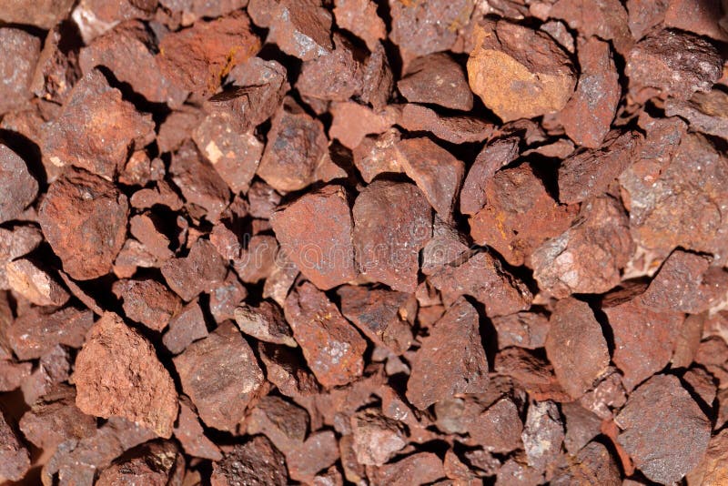 Ijzererts stock afbeelding. Image of brak, bruin, metallurgie - 68447905