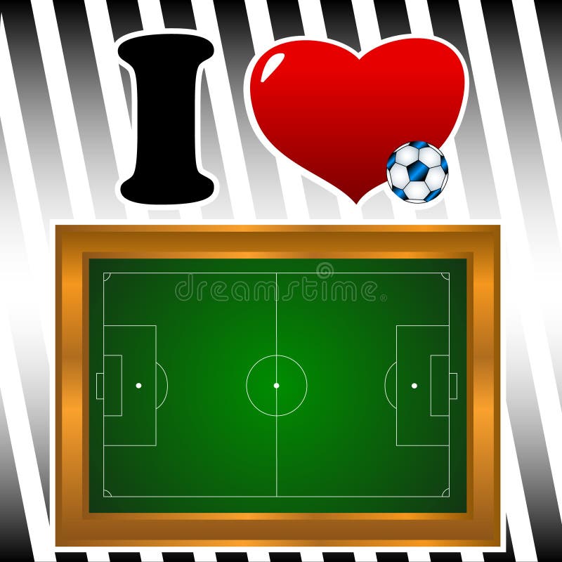 Ik Houd Van Voetbal of Voetbal, Mens Het Schoppen Geplaatste Balknopen ...