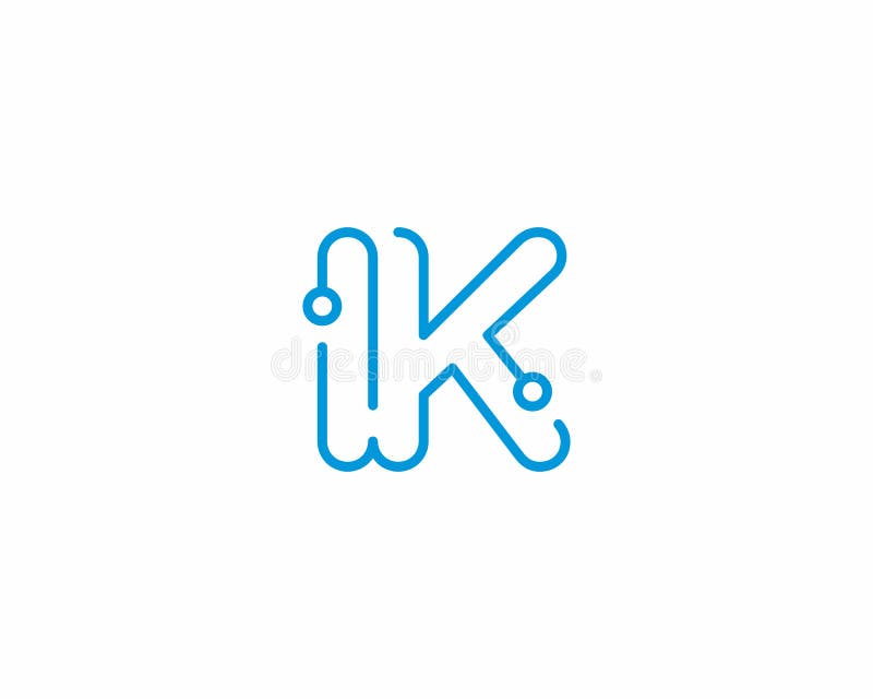 IK Letters, Electronic Circuit, Technology Logo Design Vector 001 Stock ...