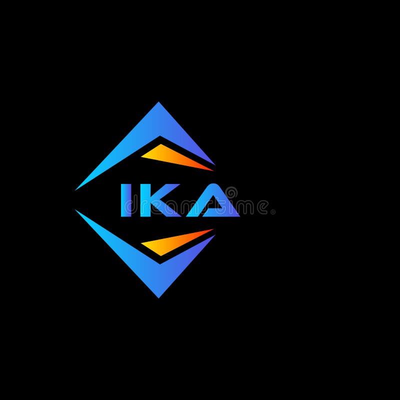 IKA Abstract Technology Logo Design on White Background. IKA Creative ...