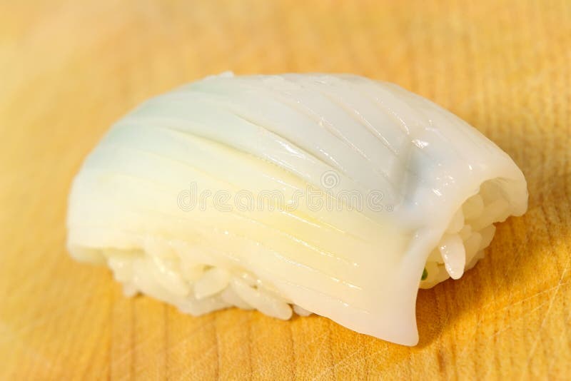 Ika (Squid) Sushi stock photo. Image of restaurant, roll - 1040762