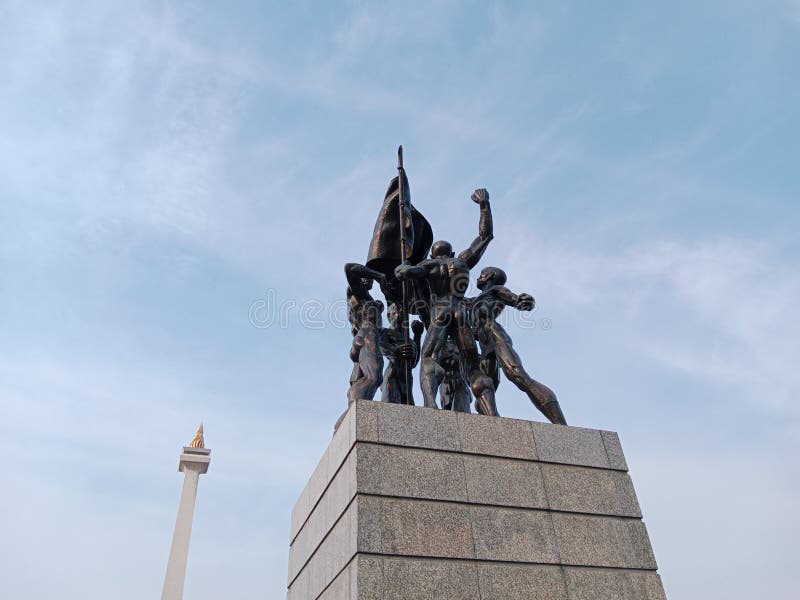 IKADA Statue, Monas, Jakarta Indonesia Editorial Stock Photo - Image of ...