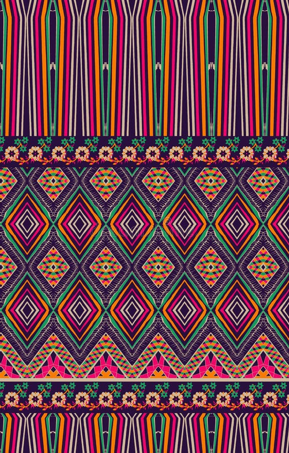 Ikat Geometric Folklore Ornament For Ceramics Wallpaper Textile Web