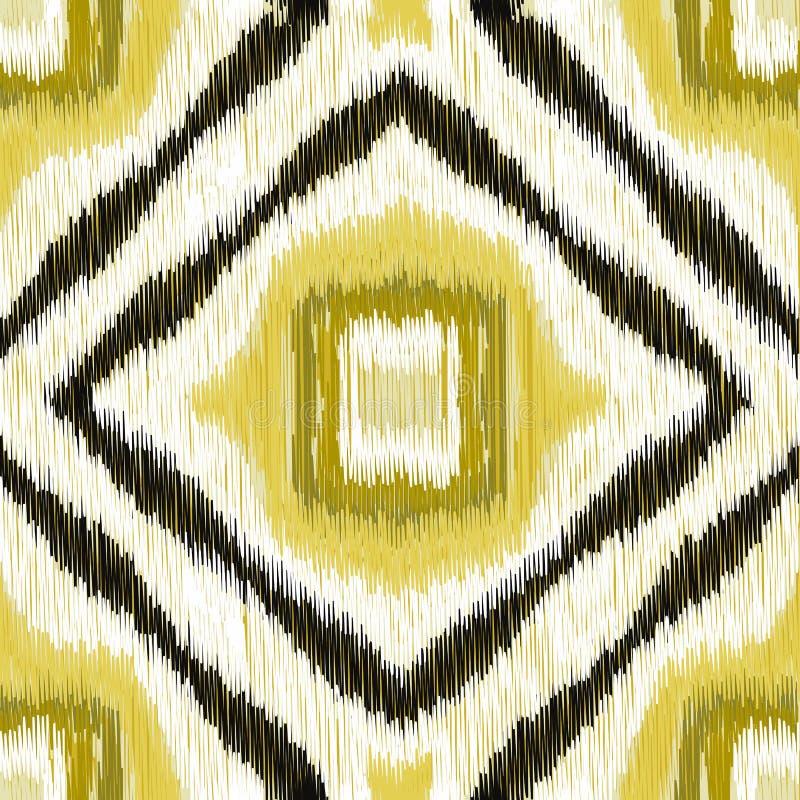 Ikat Pattern stock vector. Illustration of folk, paper - 73586280