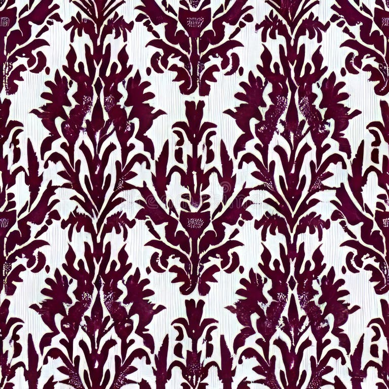 Ikat Pattern a Traditional Fabric Dyeing Technique Resulting I Stock ...