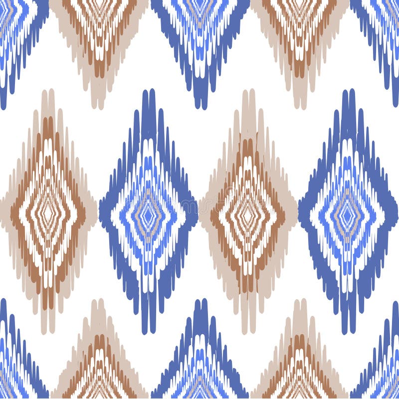 Ikat Patterned Fabric, Vibrant Colors Intertwine in a Striking Design ...