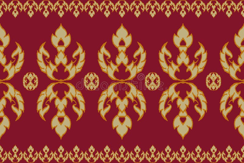 Ikat Printing Textile Pattern Wallpaper, Abstract for Textile Design ...