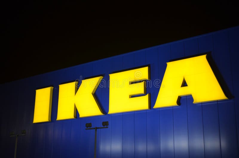 Ikea sign editorial stock image. Image of brand, banner - 24085714