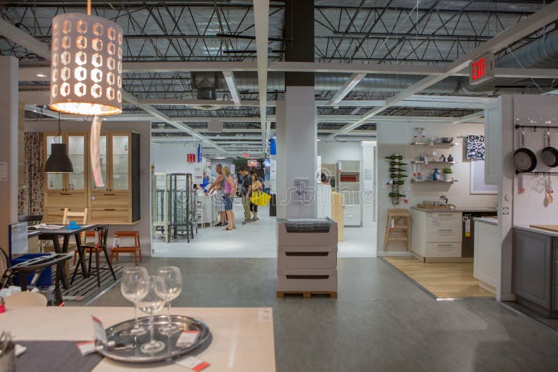IKEA show room editorial stock image. Image of customers - 100619844