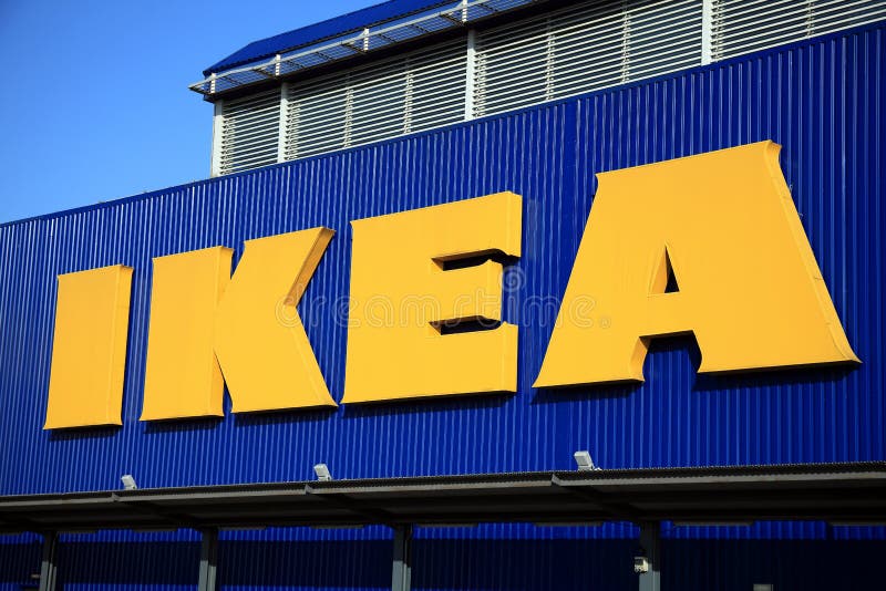 Ikea sign editorial stock image. Image of brand, banner - 24085714