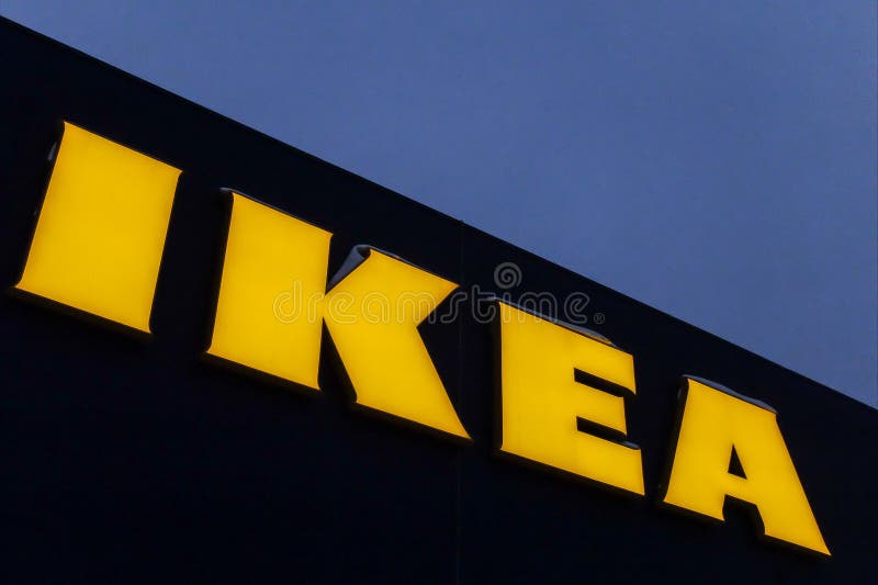 IKEA logo editorial stock image. Image of logo, furniture - 176442414