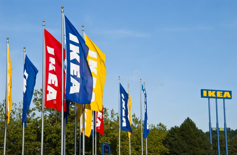 Ikea Signage editorial image. Image of flag, washington - 21350775