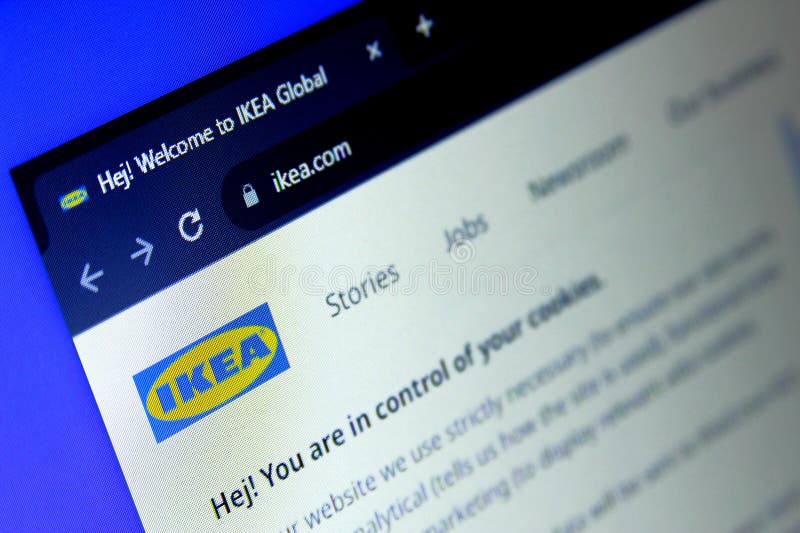 Ikea store logo editorial stock image. Illustration of mobile - 300418184