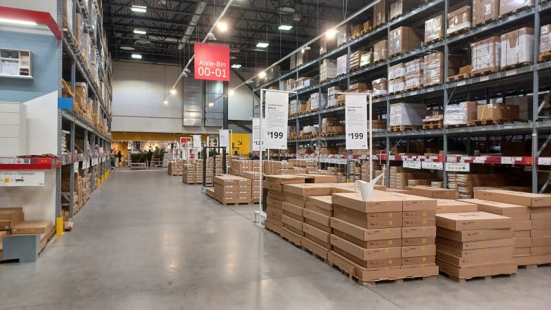 Ikea Warehouse Department View Editorial Stock Image - Image of ...