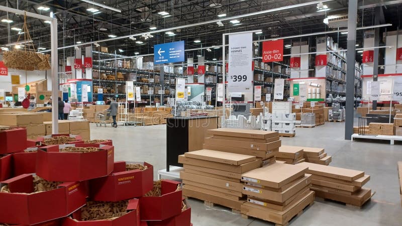 Ikea Warehouse Department View Editorial Photography - Image of ...