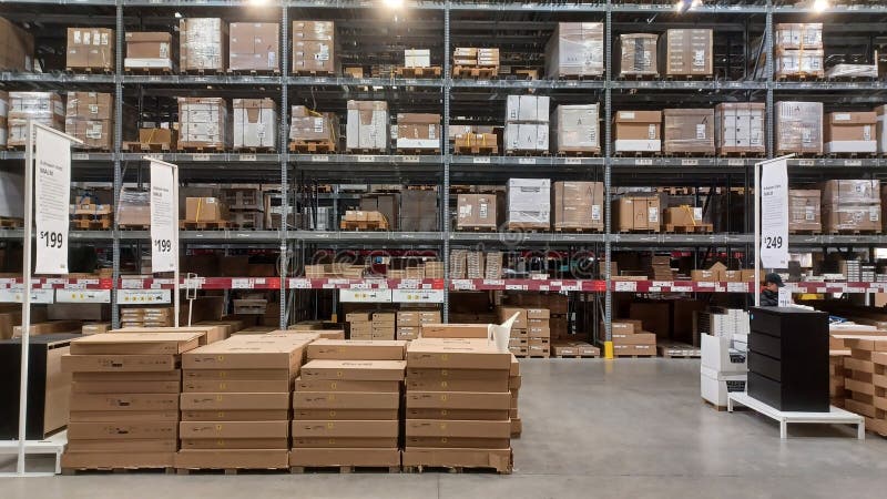 Ikea Warehouse Department View Editorial Photography - Image of ...