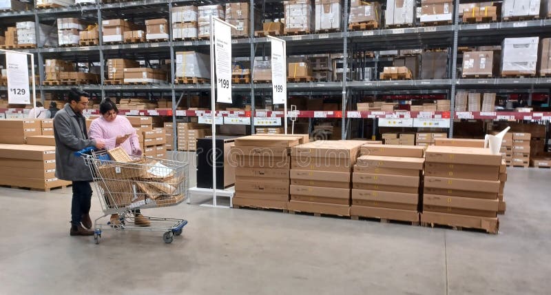 Ikea Warehouse Department View Editorial Image - Image of delivery ...