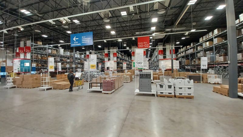 Ikea Warehouse Department View Editorial Stock Photo - Image of shop ...