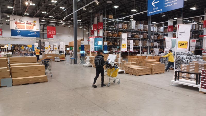 Ikea Warehouse Department View Editorial Stock Photo - Image of parcel ...