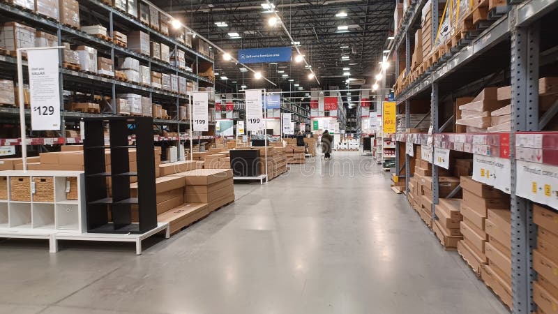 Ikea Warehouse Department View Editorial Stock Photo - Image of ...