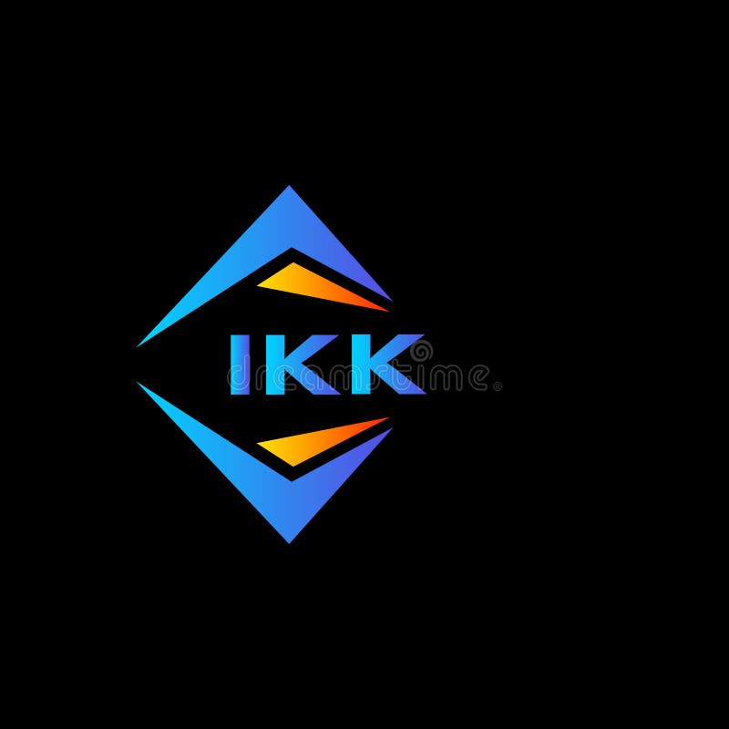 IKK Abstract Technology Logo Design on White Background. IKK Creative ...