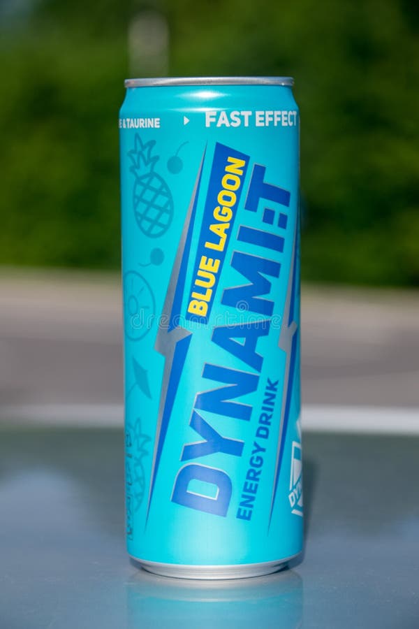 Blue Lagoon Dynamit Energy Drink Editorial Image - Image of energy ...