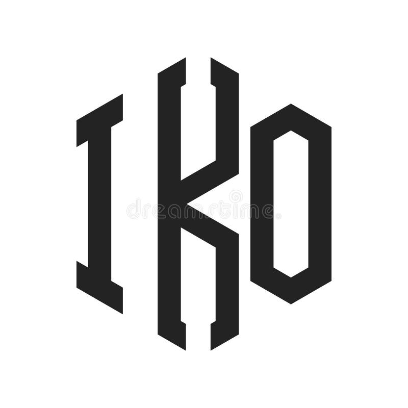 IKO Logo Design. Initial Letter IKO Monogram Logo Using Hexagon Shape ...