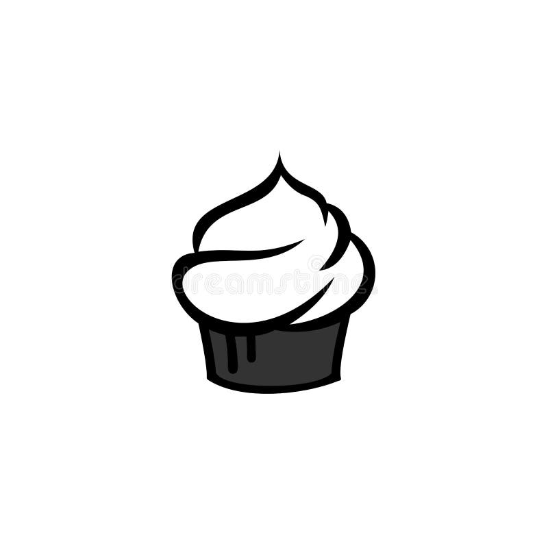 Ikon Cup Cake, Bakery Label, Baker Logo, Pie Icon, Baking Logo Stock ...