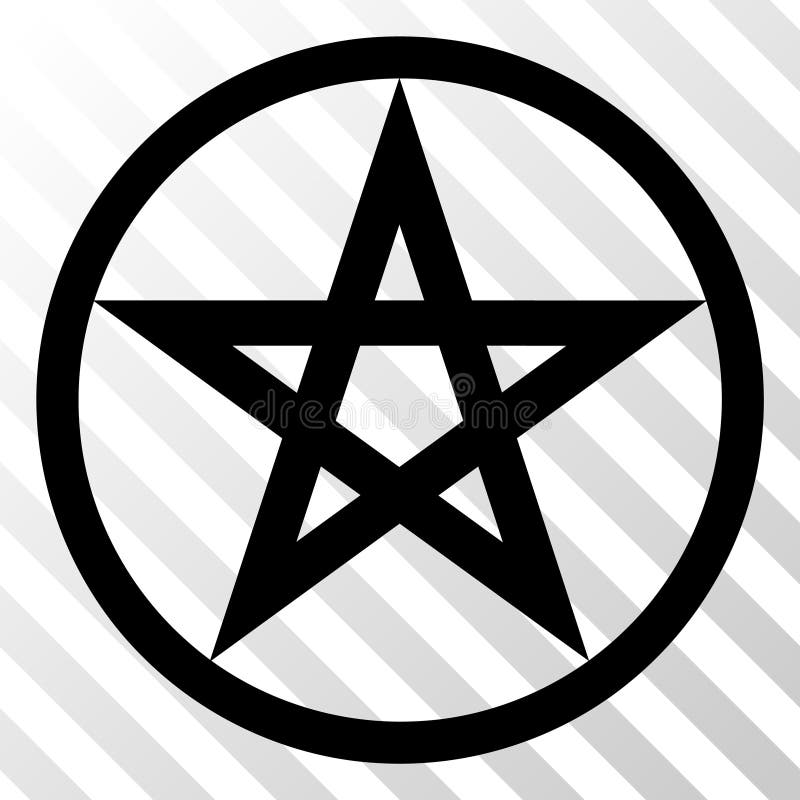 Ikone Des Stern Pentacle-Vektor-ENV Vektor Abbildung - Illustration von ...