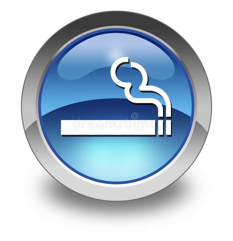 Ikone, Knopf, Piktogramm-Raucherzone Stock Abbildung - Illustration von ...