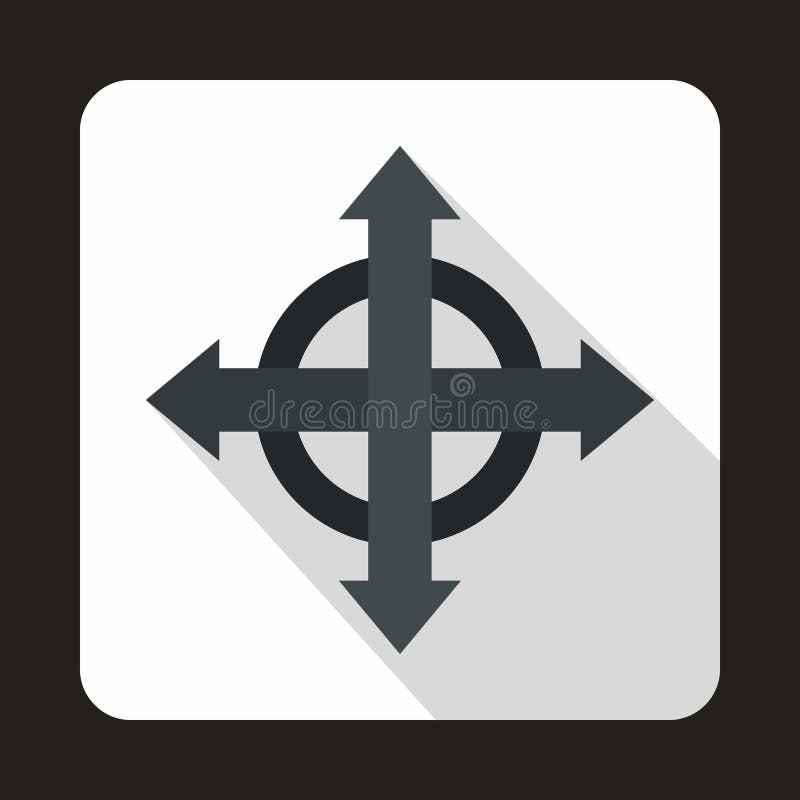 Vier Pfeile Infographics, Hand Gezeichnete Art Vektor Abbildung ...