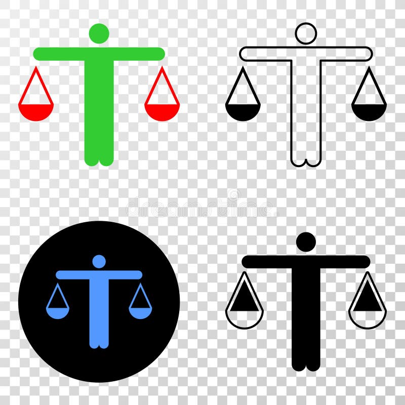 Vektor-Richter Icon Und Unparteiische Dichtung Beunruhigen Vektor ...