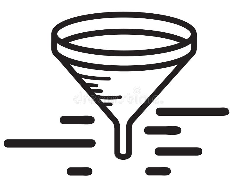 Ikone - Trichter-Illustration Vektor Abbildung - Illustration von ...