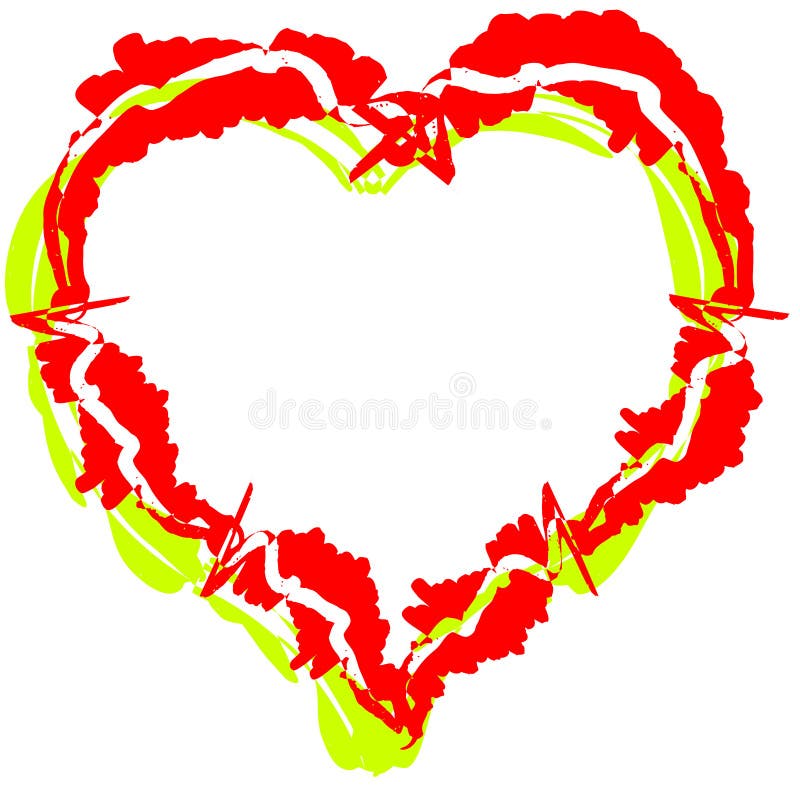 Ikonenherz, Symbol Der Liebe Stock Abbildung - Illustration von element ...