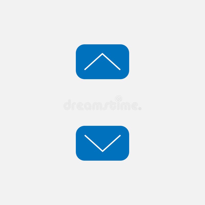 Ikonenzeichen auf und ab vektor abbildung. Illustration von zeichen ...