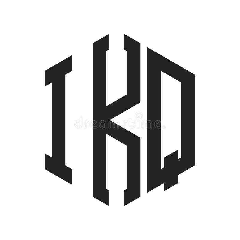 IKQ Logo Design. Initial Letter IKQ Monogram Logo Using Hexagon Shape ...