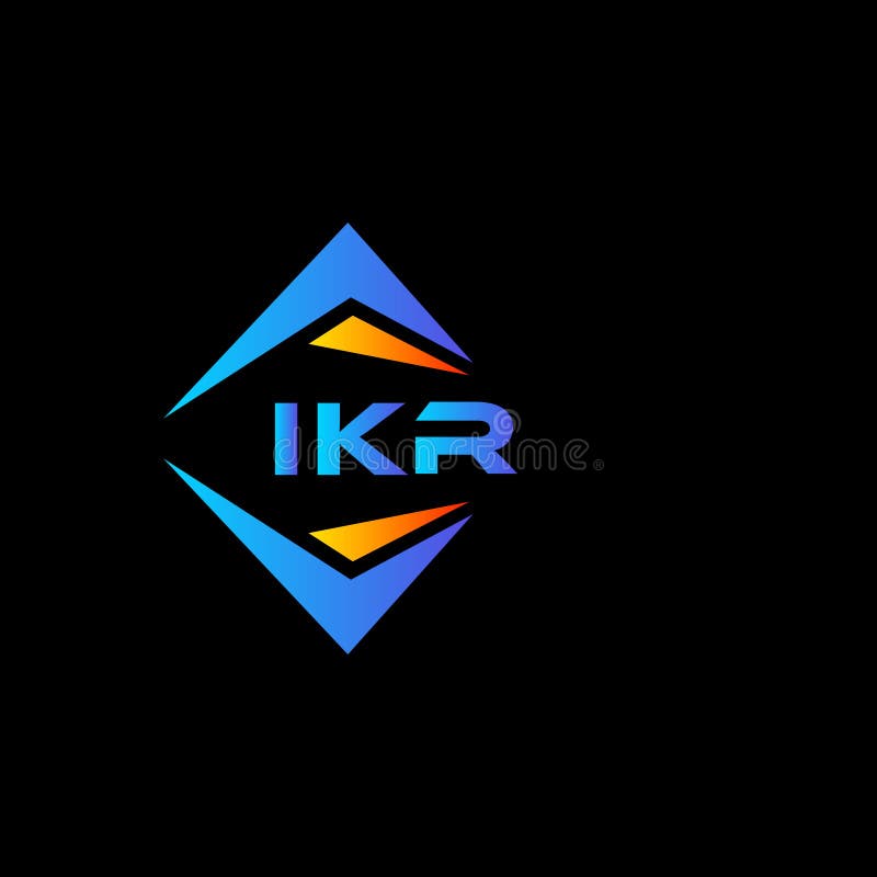 IKR Abstract Technology Logo Design on White Background. IKR Creative ...