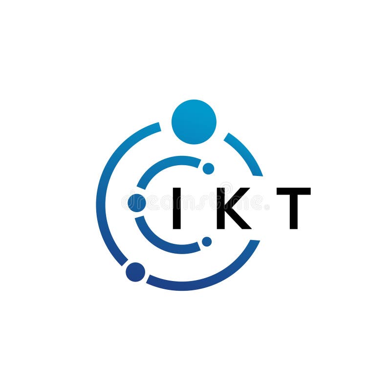 IKT Letter Technology Logo Design on White Background. IKT Creative ...
