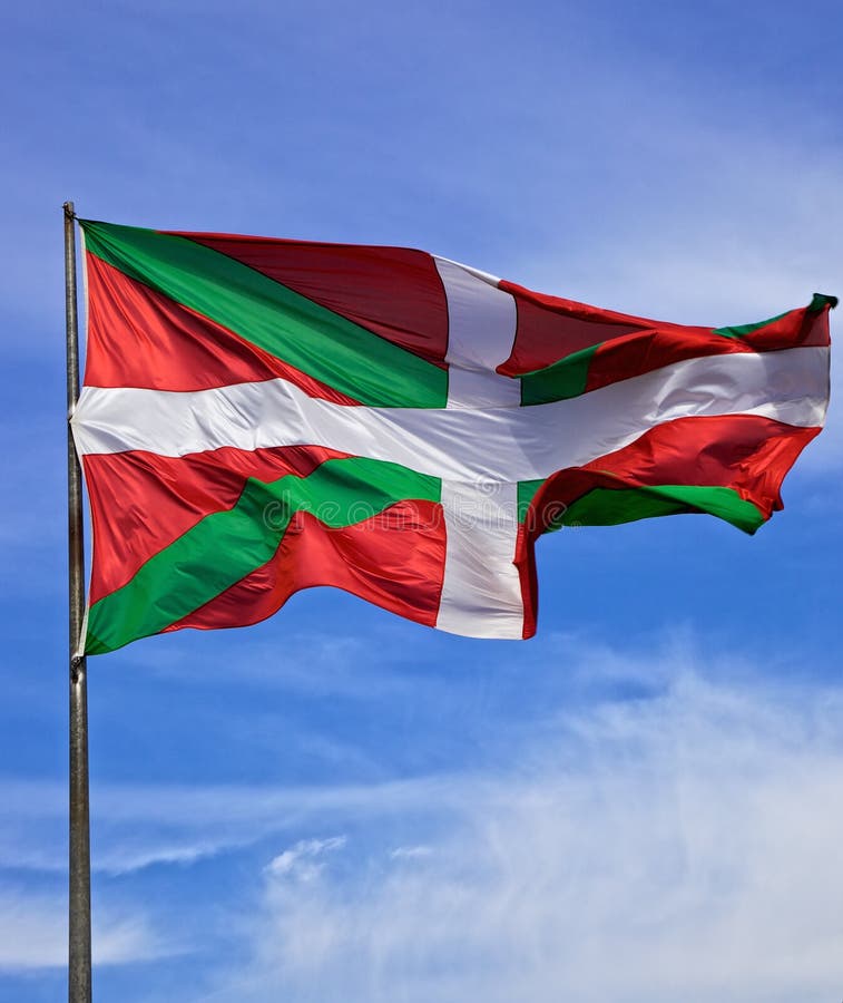 Bandera Vasca En País Vasco Foto de archivo - Imagen de paisaje ...