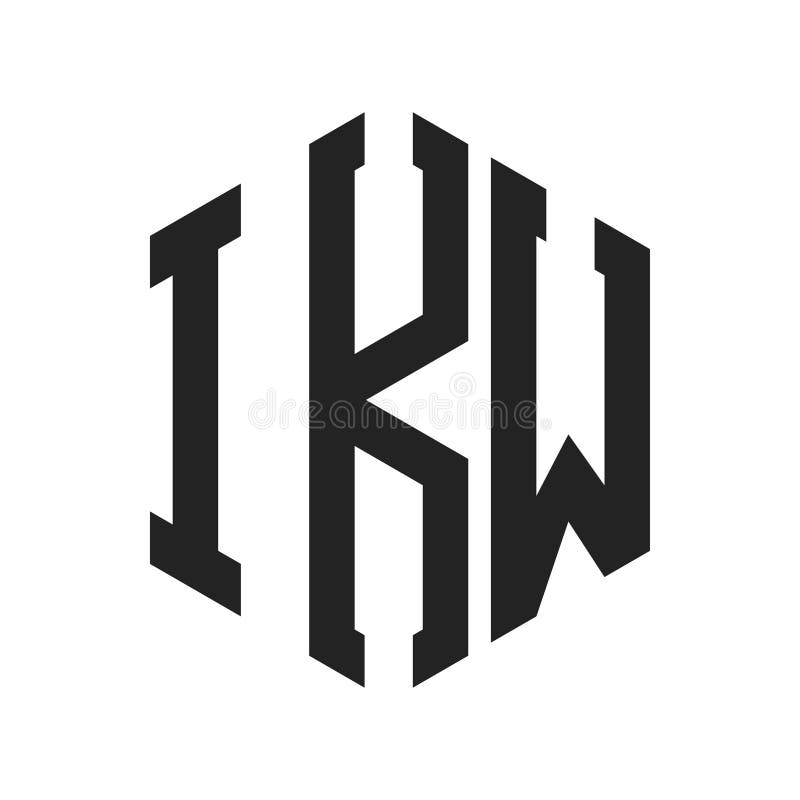 IKW Logo Design. Initial Letter IKW Monogram Logo Using Hexagon Shape ...
