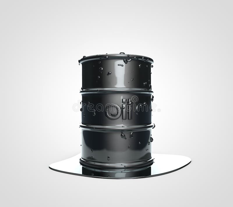 Il Barile Da Olio Ha Messo 1 Illustrazione di Stock - Illustrazione di ...