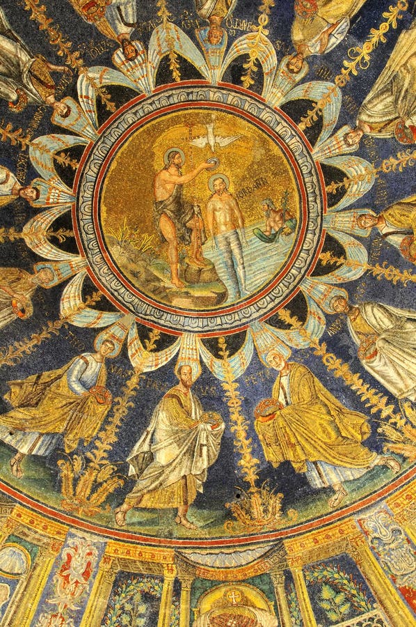 Il battesimo immagine editoriale. Immagine di bizantina - 11977190